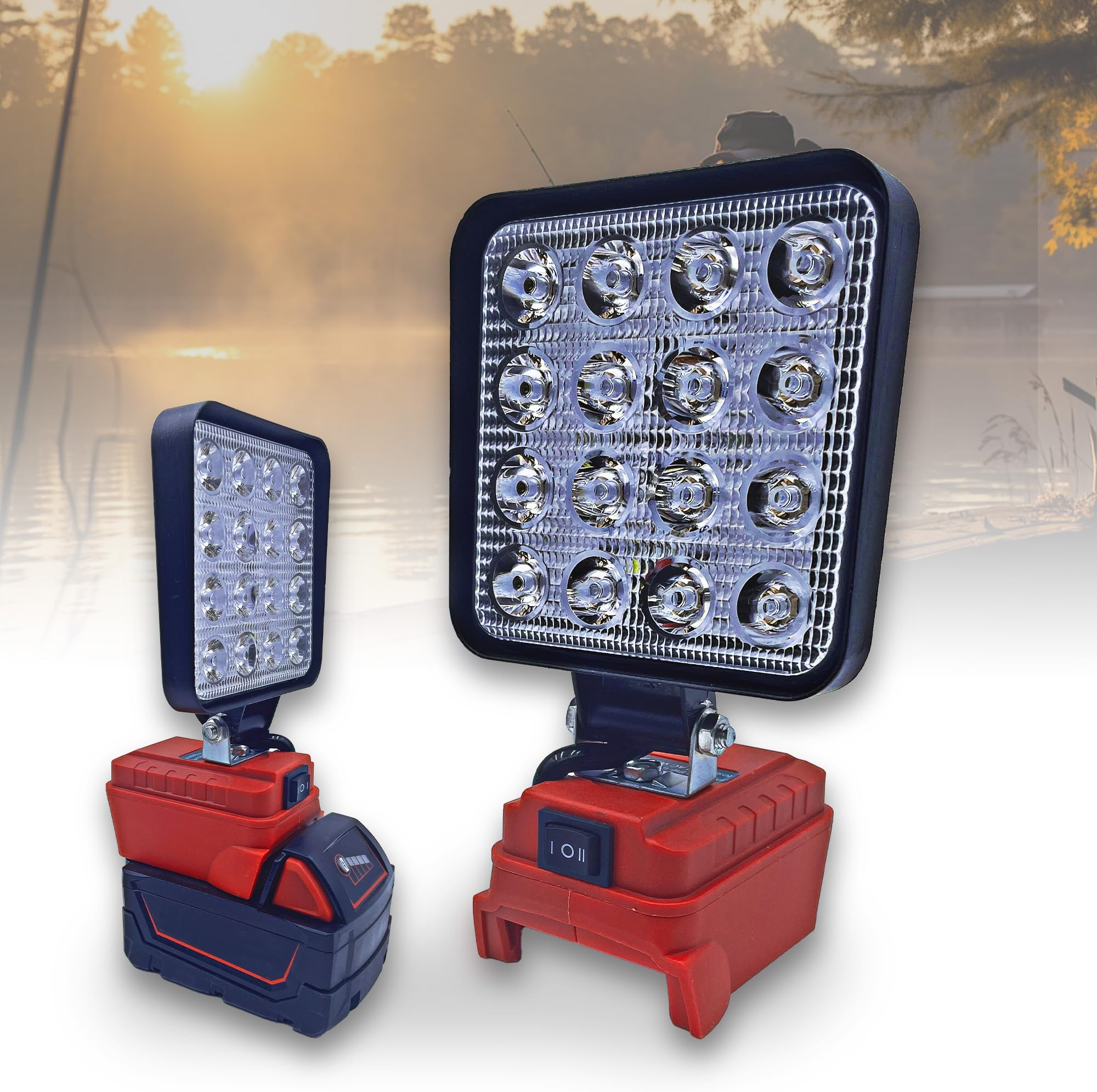 Outdoor Work Light for Milwaukee m18 18v Battery, Cordless LED Work ...