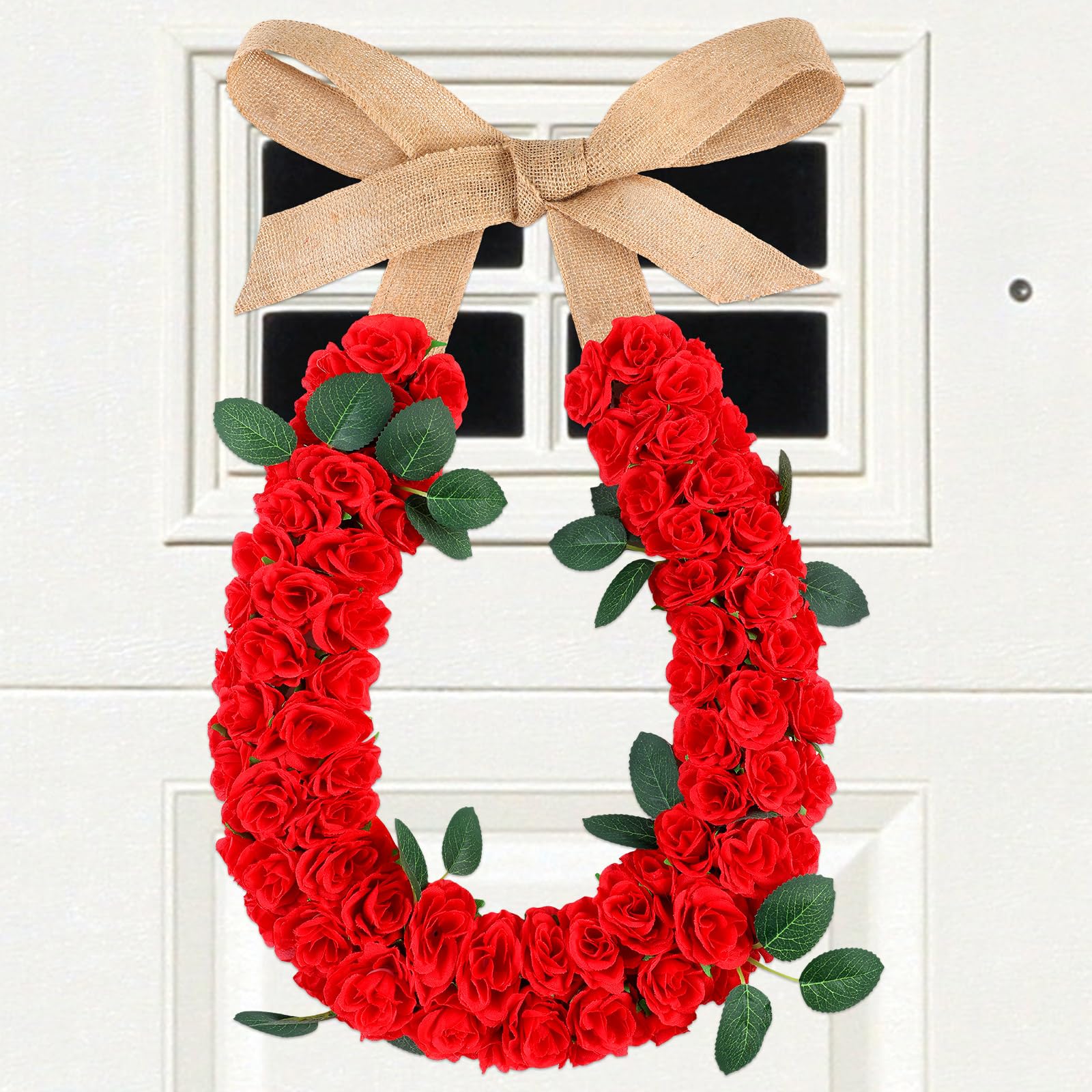 Amazon.com: Vercanmonth Horse Race Horseshoe Wreath Horse Racing Party ...