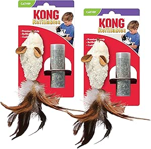 Amazon.com : KONG Refillables Catnip Toys, Assorted 2-Pack – Plush Cat Toys with Refillable ...