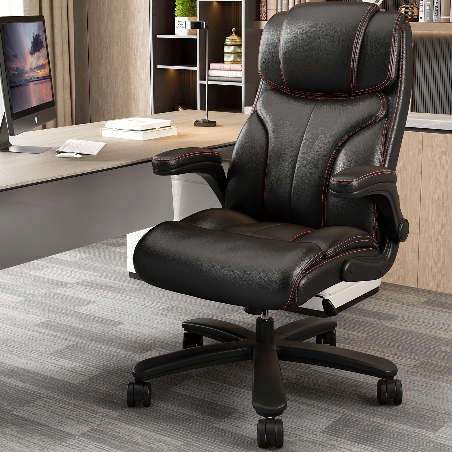 Amazon.com: GYI High Back Executive Office Chair, Big and Tall Office ...