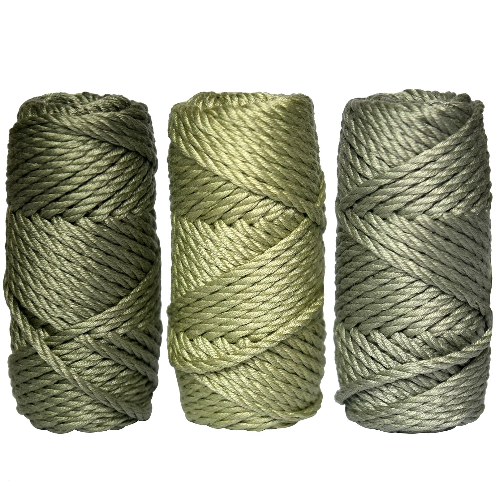 Amazon.com: colored bird 3 Pack Macrame Cord,3mm(Medium Brown Grey,Very ...