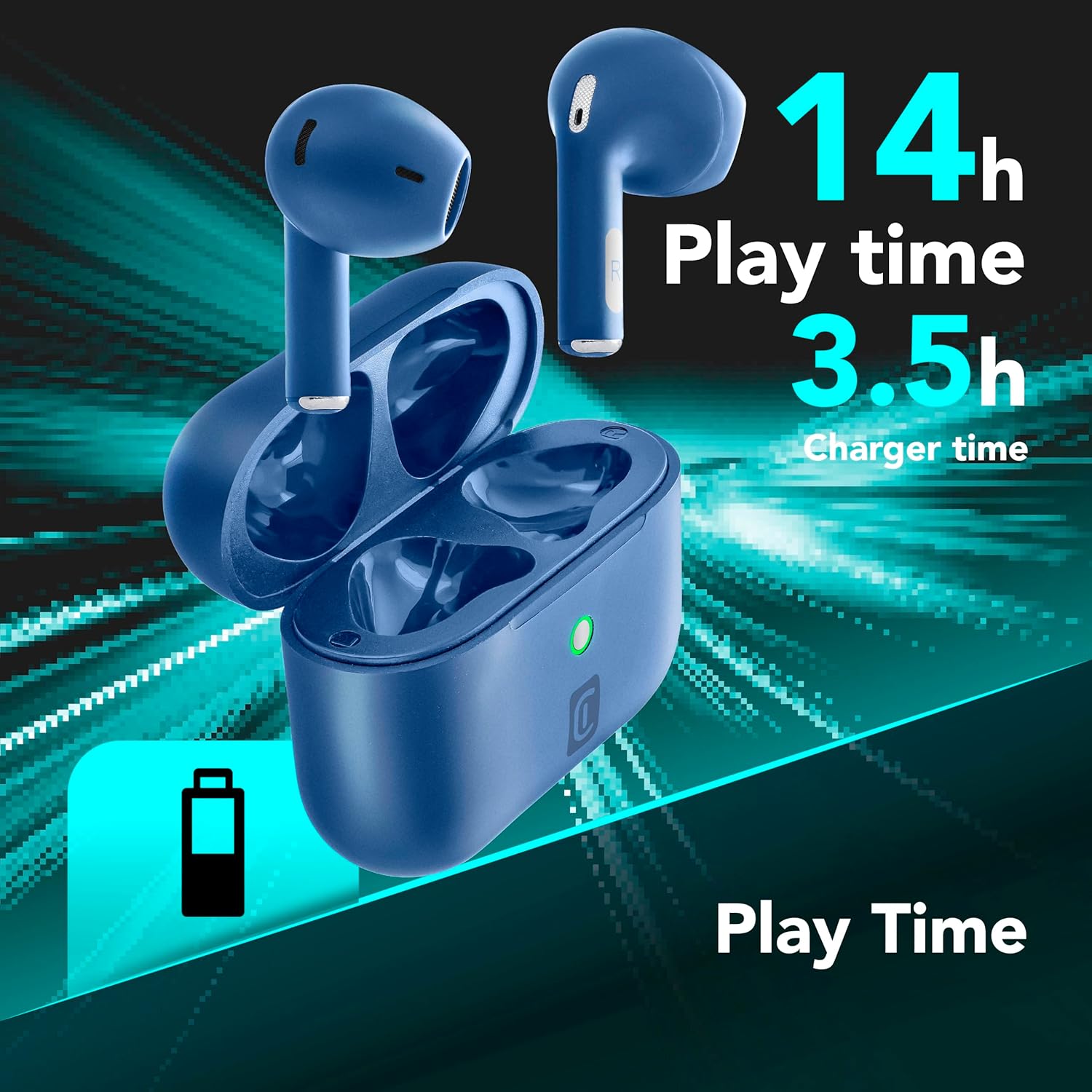 CellularLine CRYSTAL Bluetooth Earphones User Manual (Model BTCRYSTALTWSB)