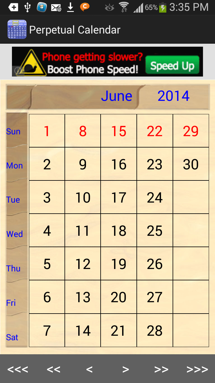 Perpetual Calendar - App on Amazon Appstore