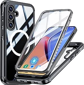 Amazon.com: Oneagle Magnetic for Samsung Galaxy A55 5G Case[360°Full Body Drop-Proof][Built-in ...
