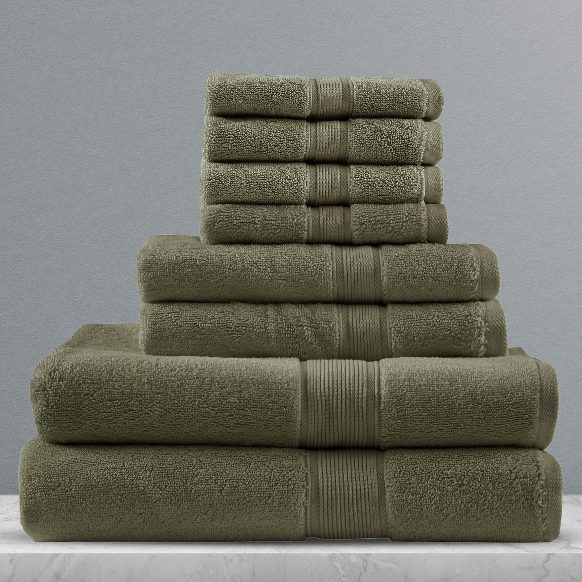 Amazon.com: Madison Park Signature Bath Towel 800GSM 100% Cotton ...