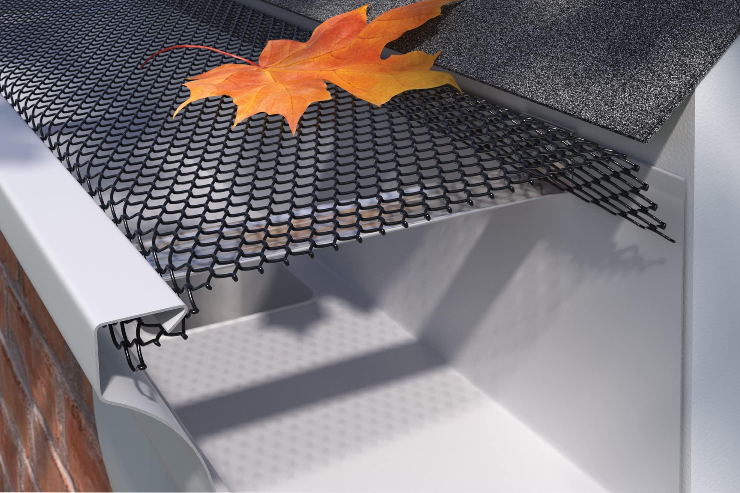 Spectra Metal Sales GS441FM25 Armour Lock Gutter Guard, Corrosive ...