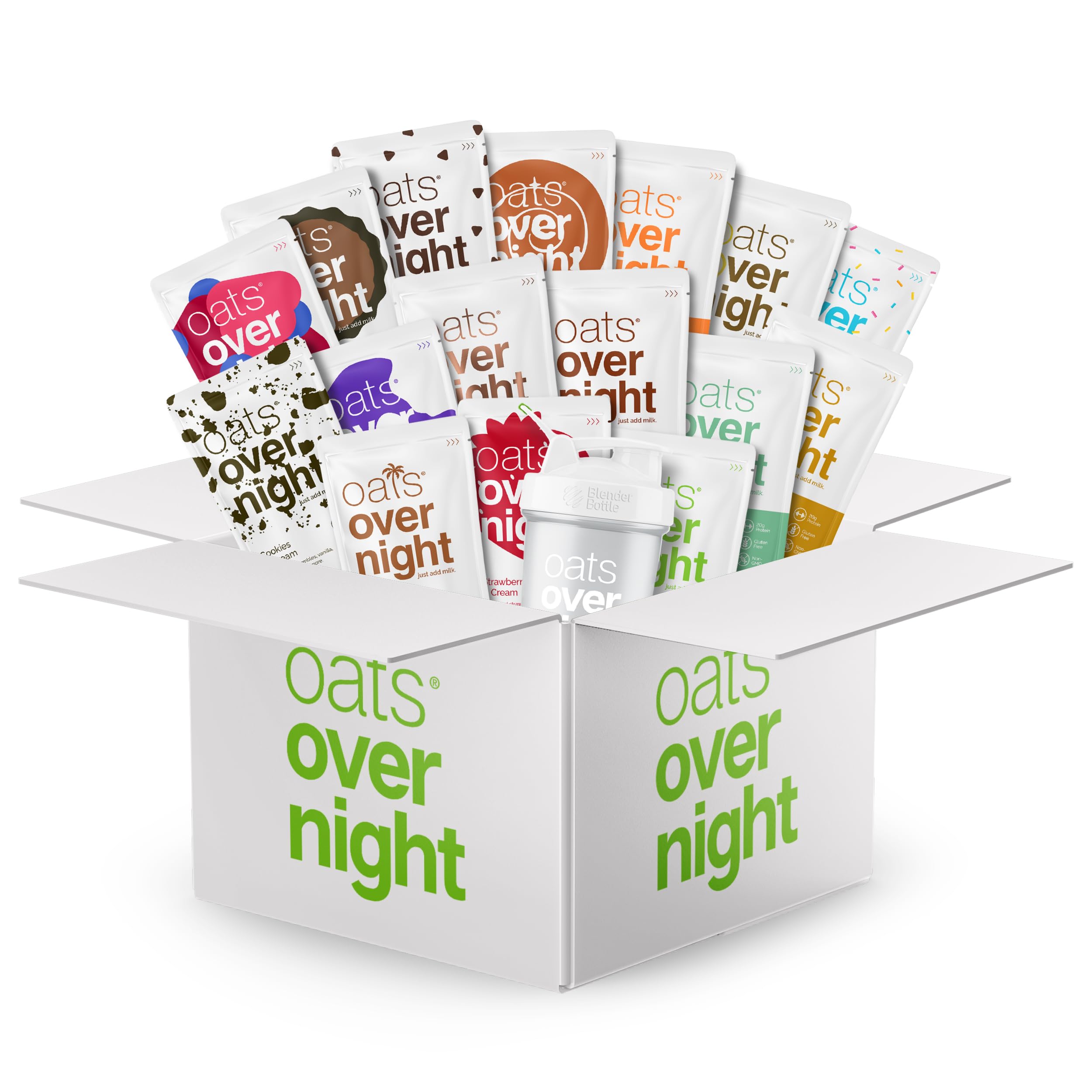 Amazon.com: Oats Overnight Ultimate Variety Pack - High Protein, 5g ...