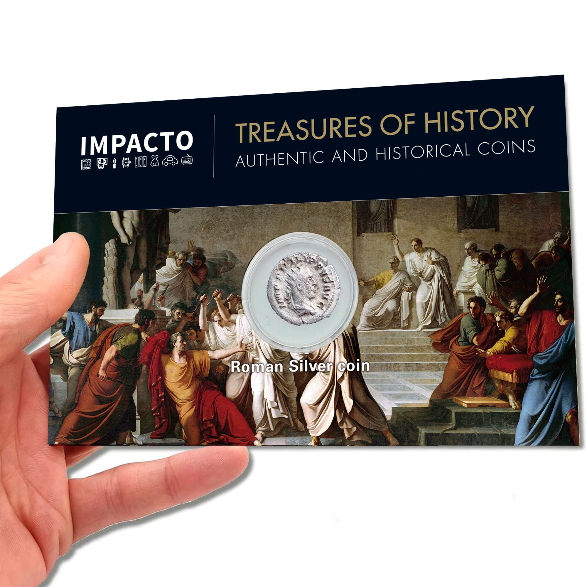 IMPACTO COLECCIONABLES Silver Antoniniano Coin, Roman Empire, 1, Silver ...