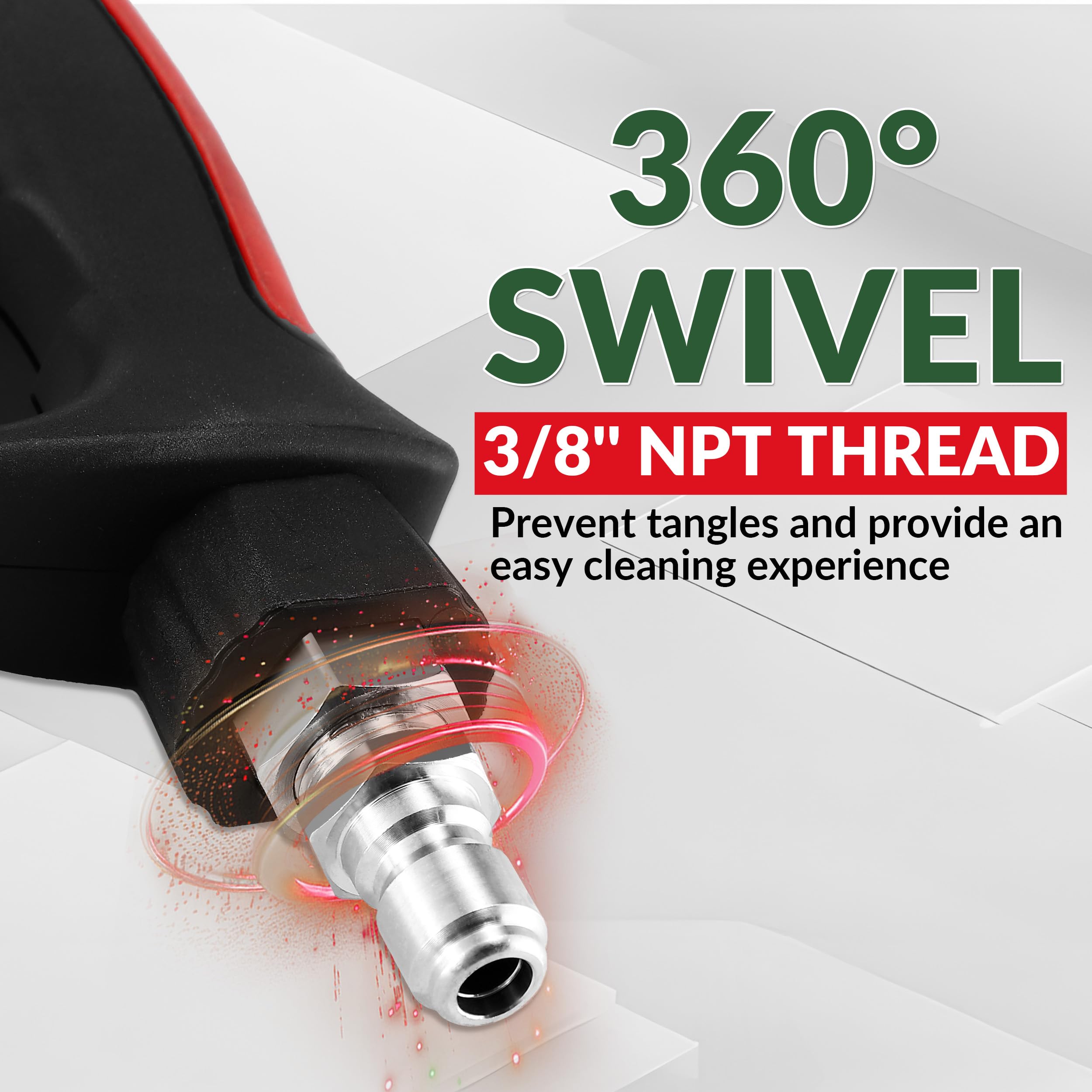 Snapklik.com : RIDGE WASHER Pressure Washer Gun 5000 PSI, Long Range ...