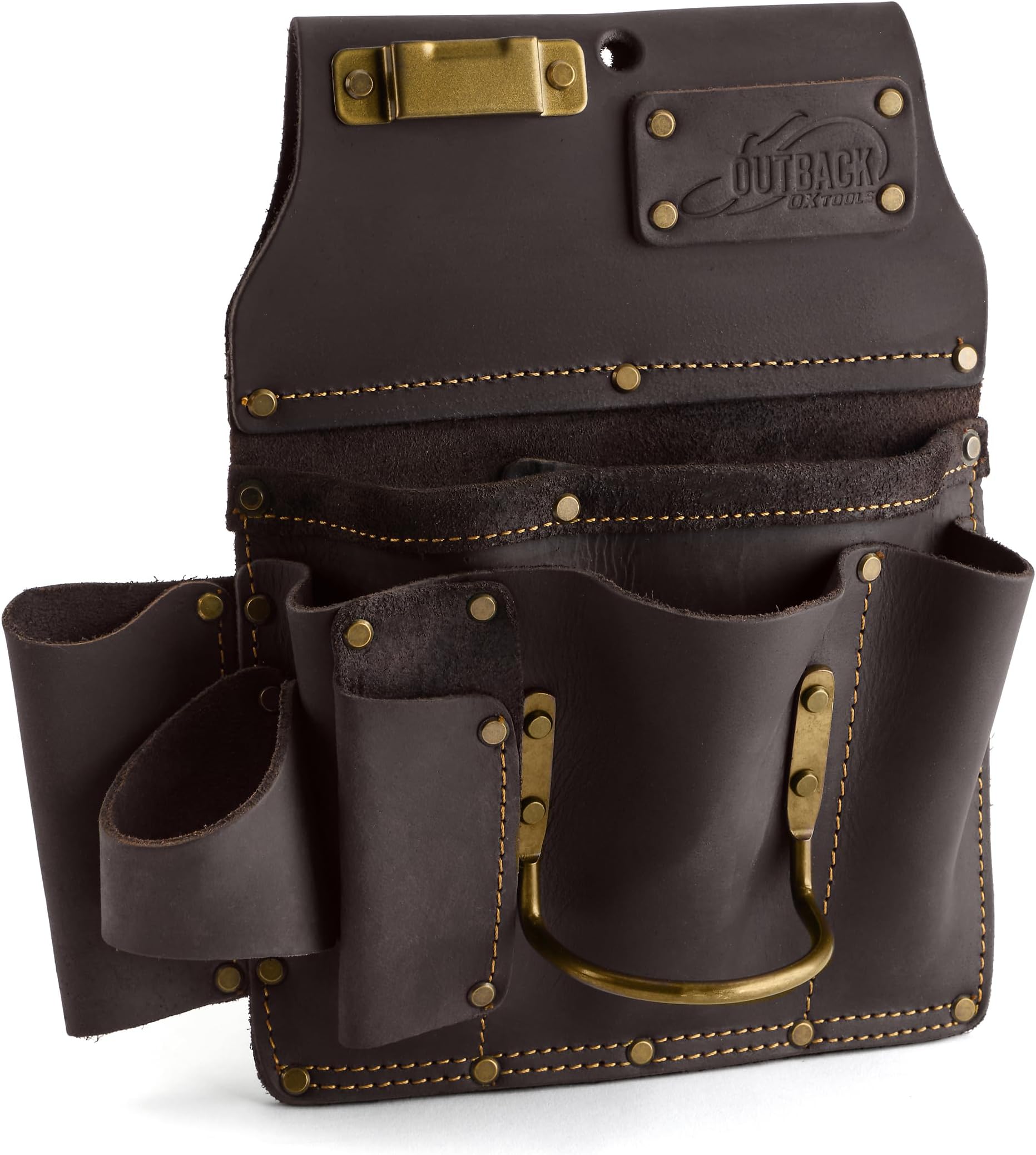 Rolson 68883 Single Oil Tan Leather Tool Pouch : Amazon.co.uk: DIY & Tools