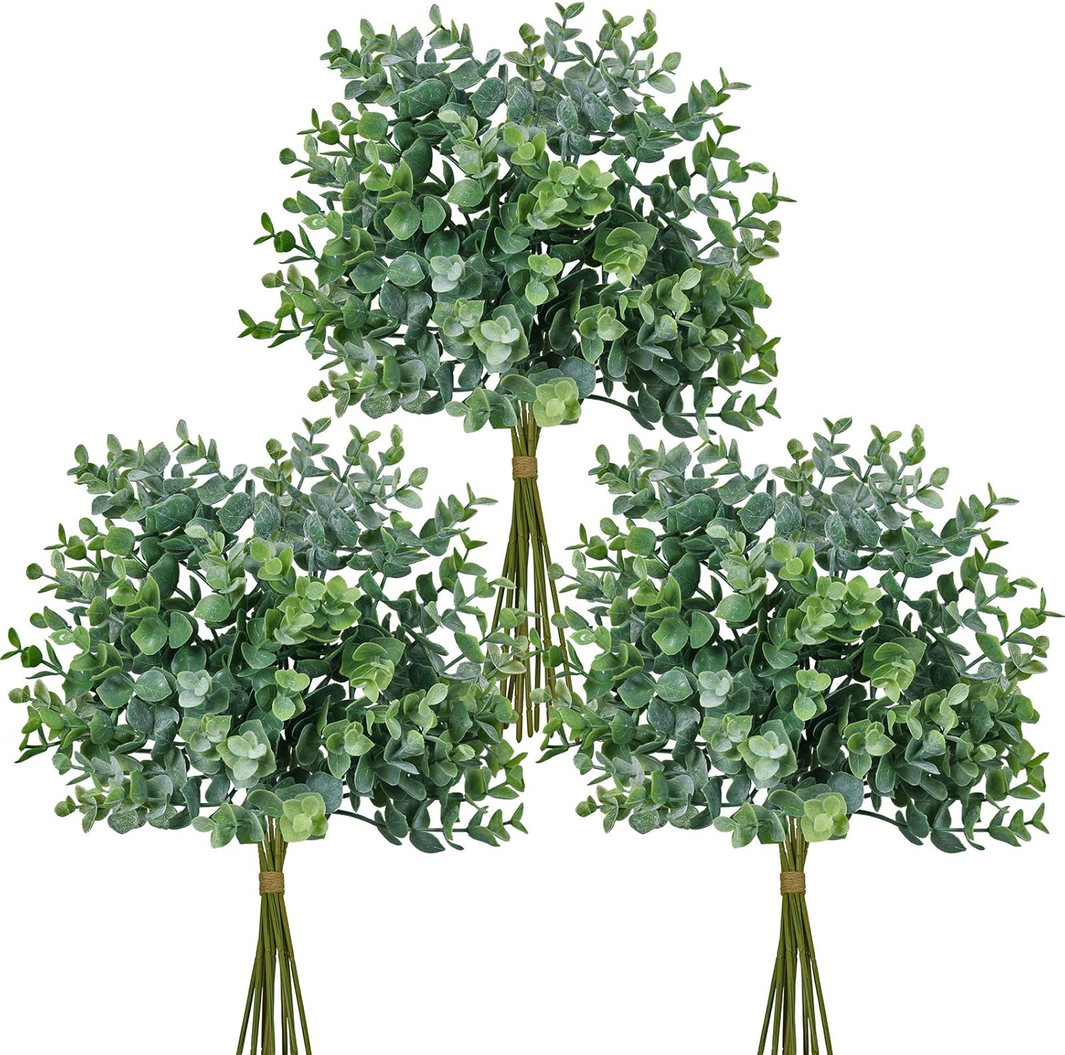 Amazon.com: Winlyn 33 Pcs Artificial Eucalyptus Leaves Stems in Grey ...