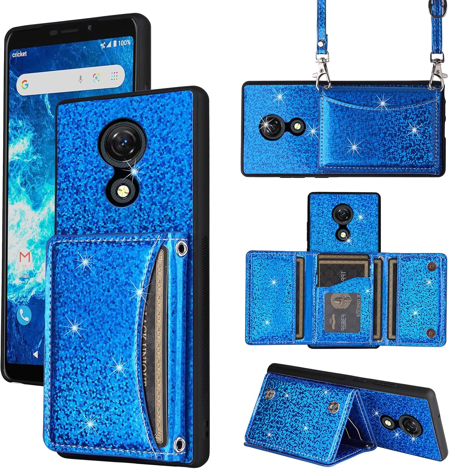 Amazon.com: Furiet Wallet Case for Cricket Icon 2 U325AC/AT&T Fusion Z ...