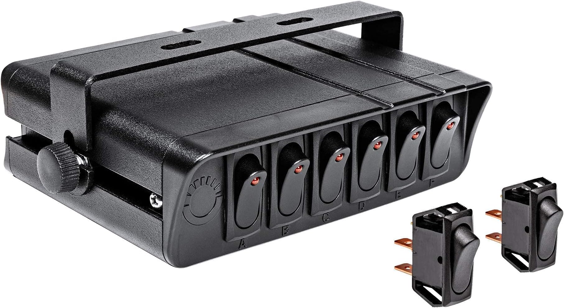 Amazon.com: True Mods 6-Gang 12V Rocker Switch Box w/Momentary Switches ...
