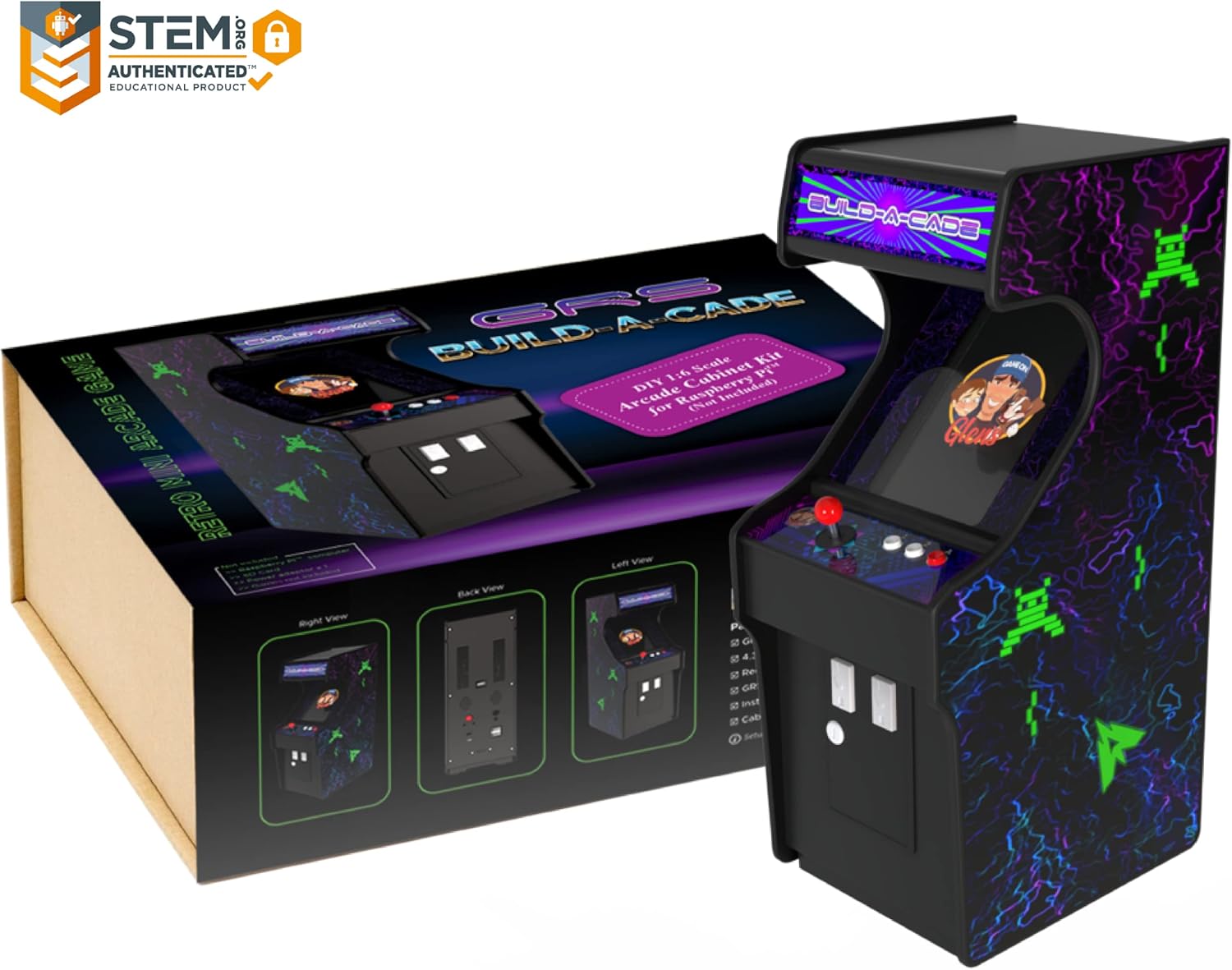GRS Build-A-CADE | 1:6 Scale Arcade Cabinet kit for use with Raspberry ...