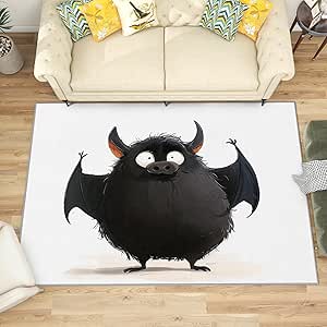 Amazon.com: SherAvant Bat Rug Bedroom - 2x3 Rug - Bat Rug - Cartoon ...