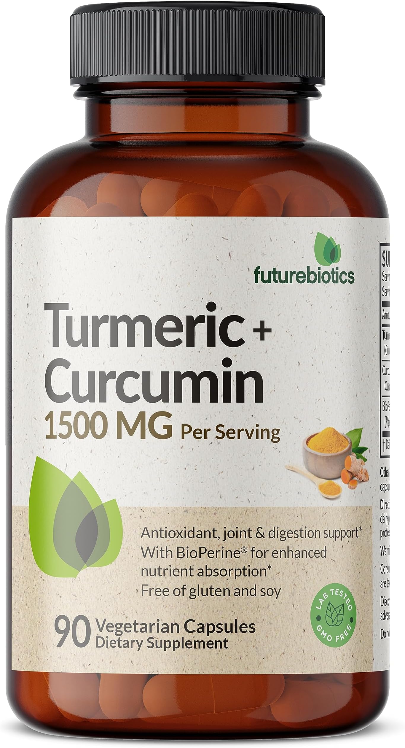 Amazon.com: Turmeric 1350mg Curcumin 150mg Black Seed Powder 75mg ...