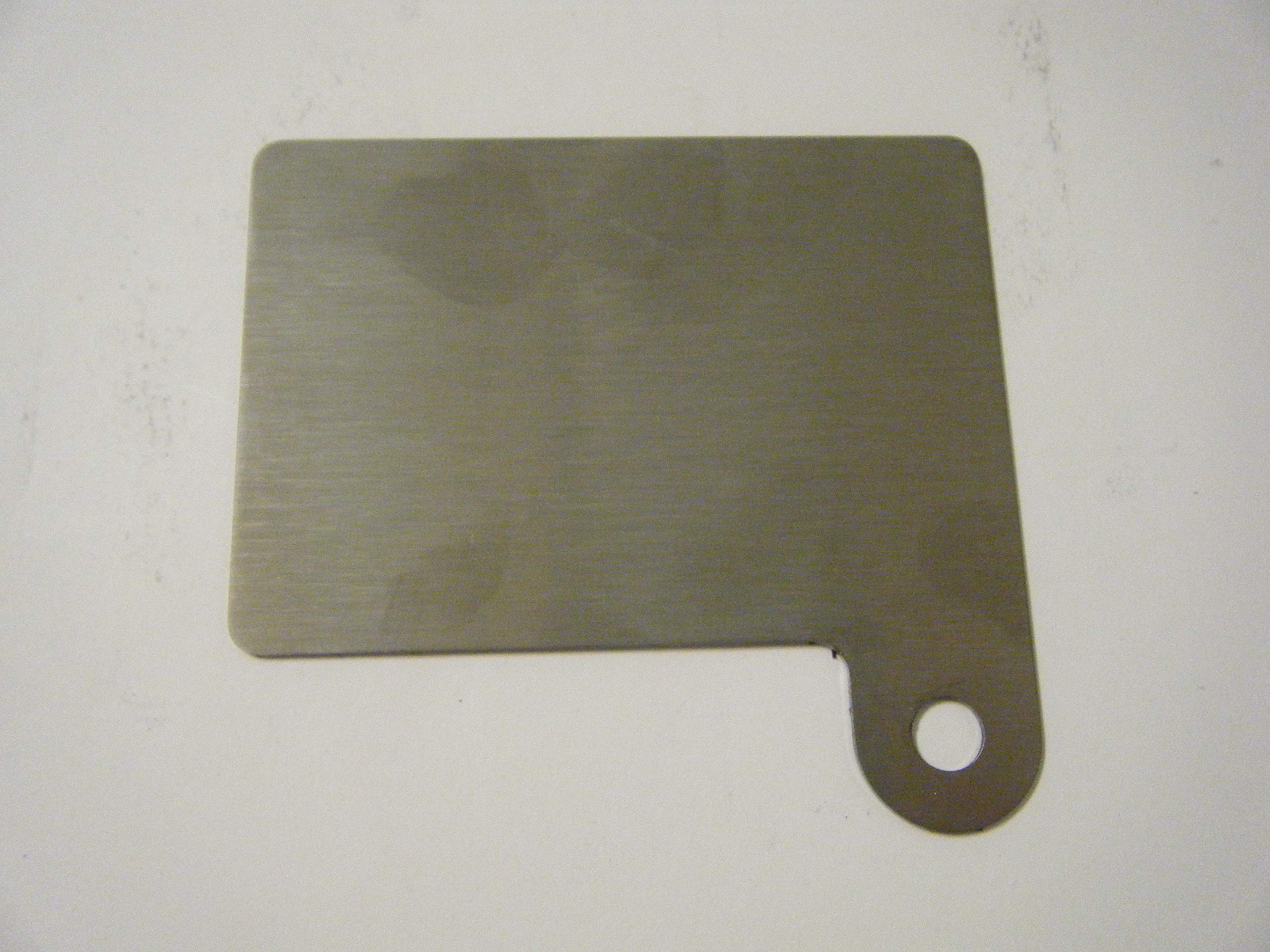 Davis Inspection Stainless Steel Sticker Plate 3 x 4 1/4 with 3/8 Hole ...