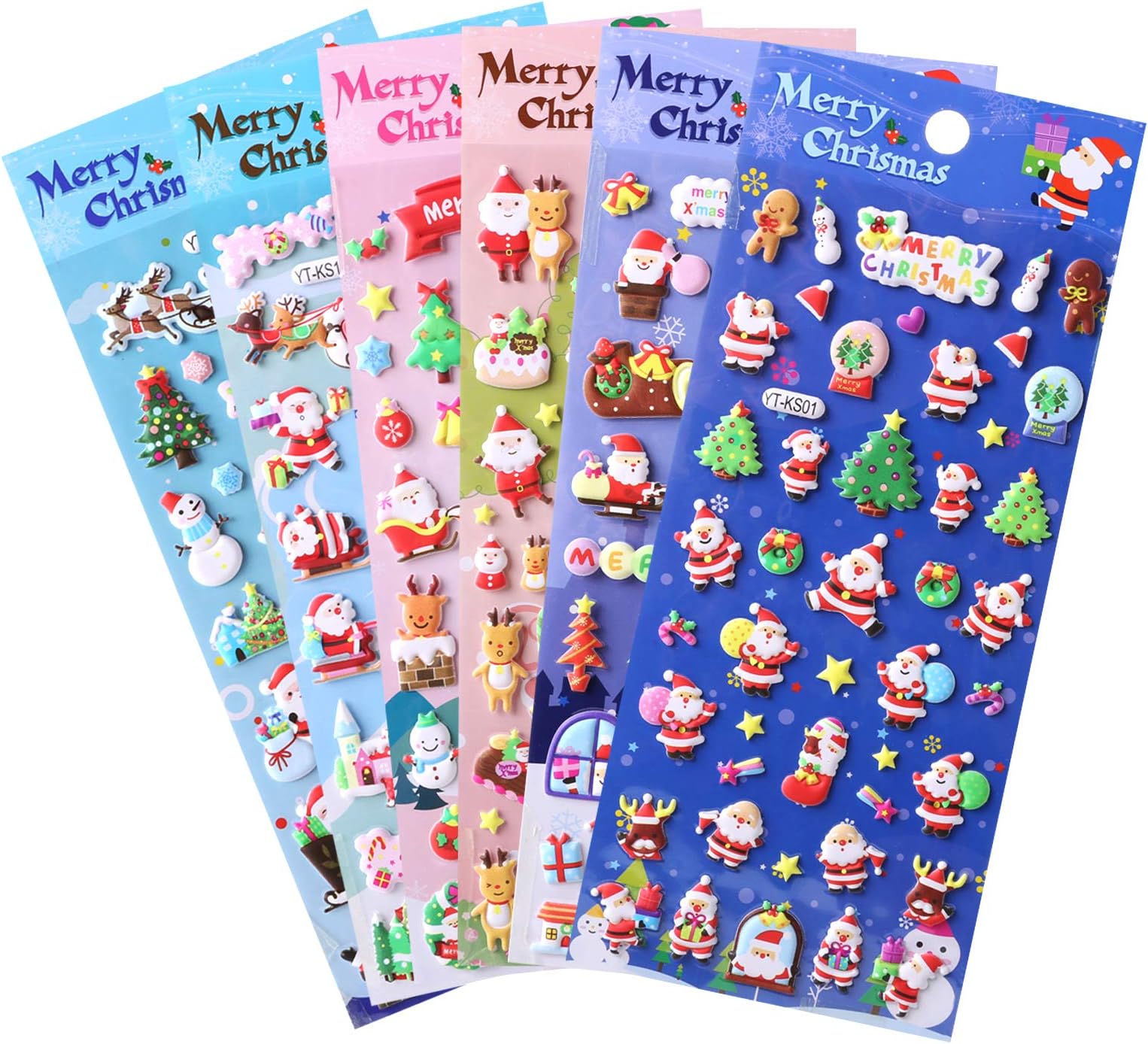 Amazon.com: 180 Piece Christmas Friends Foam Stickers : Toys & Games