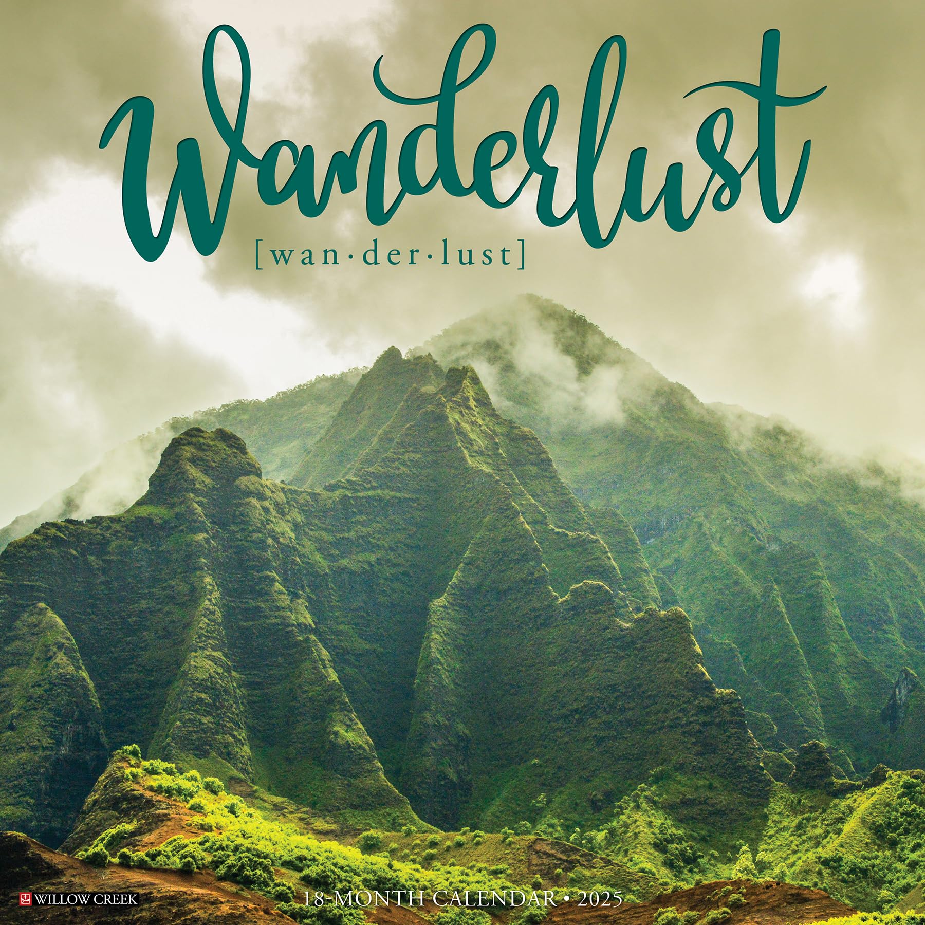 Amazon.com: Willow Creek Press Wanderlust Monthly 2025 Wall Calendar ...