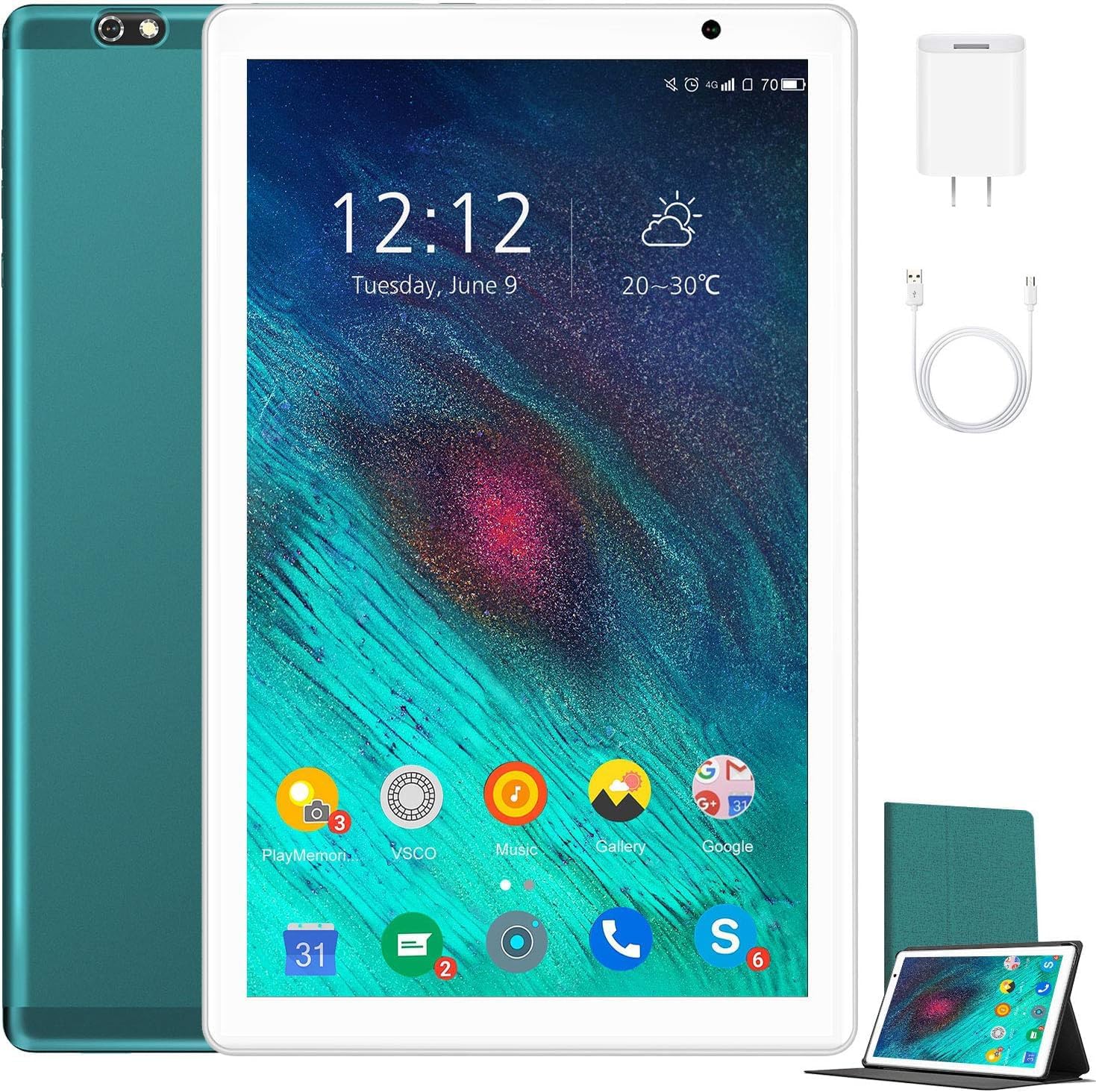 Amazon.com : DUODUOGO Android Tablet 10 Inch Tablet Wi-Fi + Cellular ...