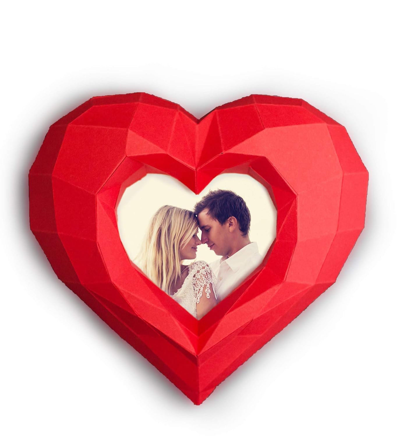 ORIGADREAM, kit DIY PAPERCRAFT de corazón en el marco de la foto pre ...