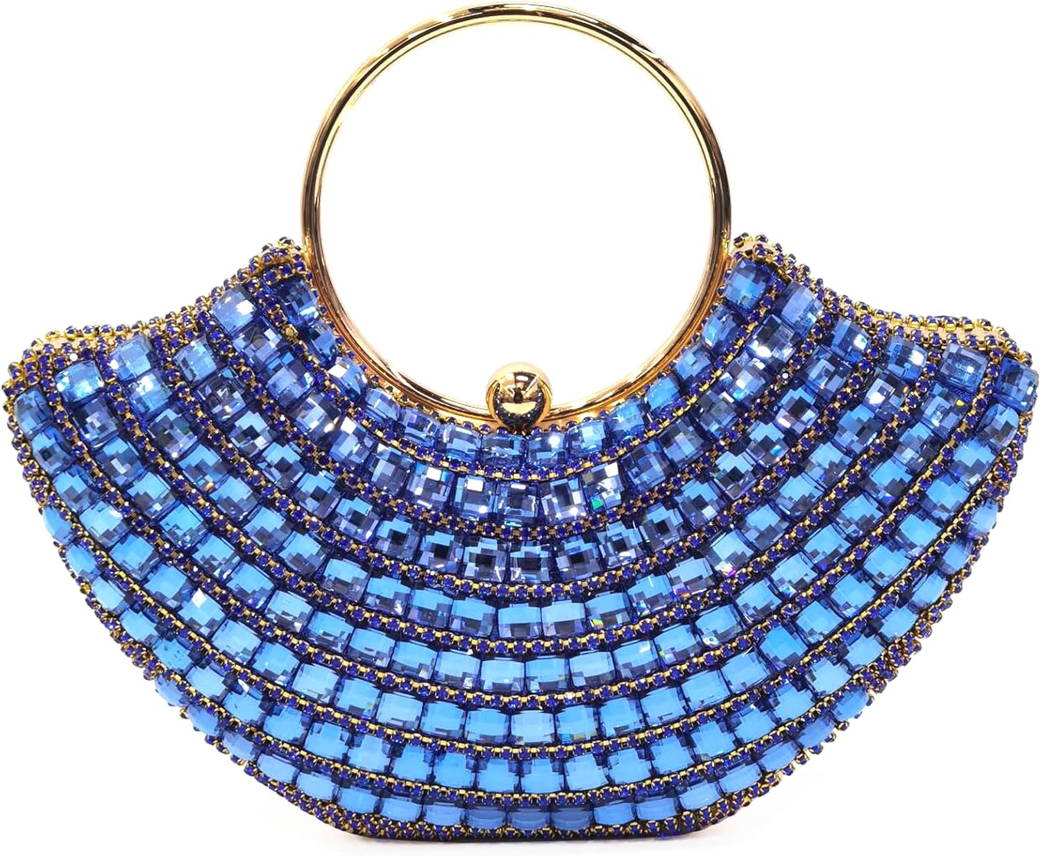 Venus Chan Evening Bag for Women，Lip Shaped Rhinestone Clutch Bridal ...