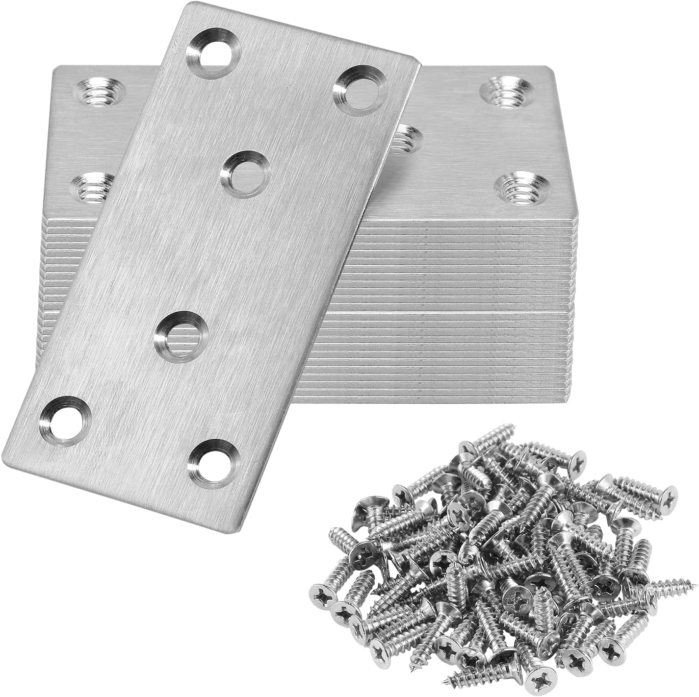 Amazon.com: Masendelk 3.2 x 1.6 Inch Flat Straight Brace Bracket ...