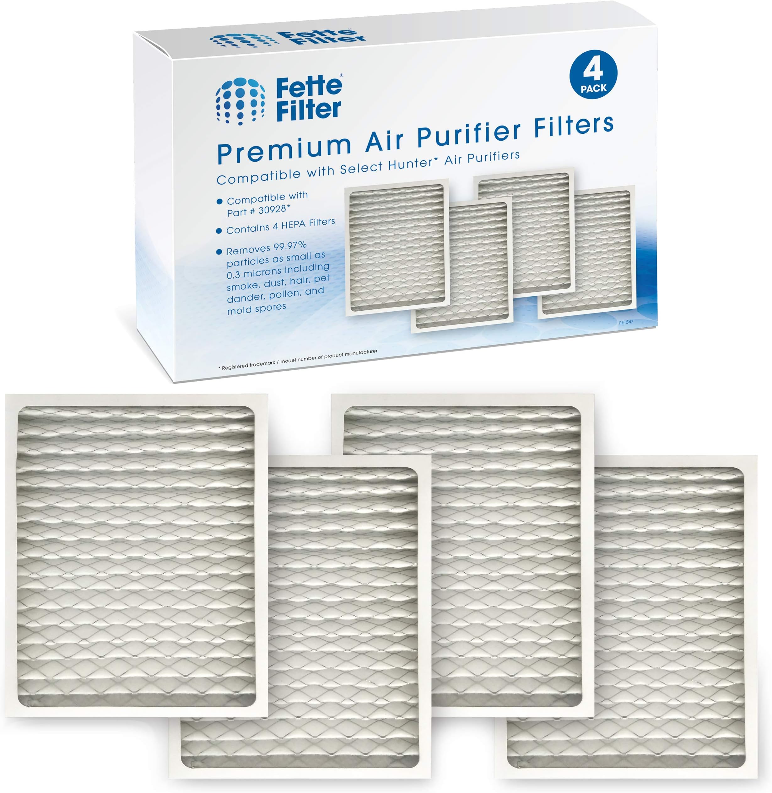 Amazon.com: Fette Filter - Air Purifier HEPA Filter Compatible with ...