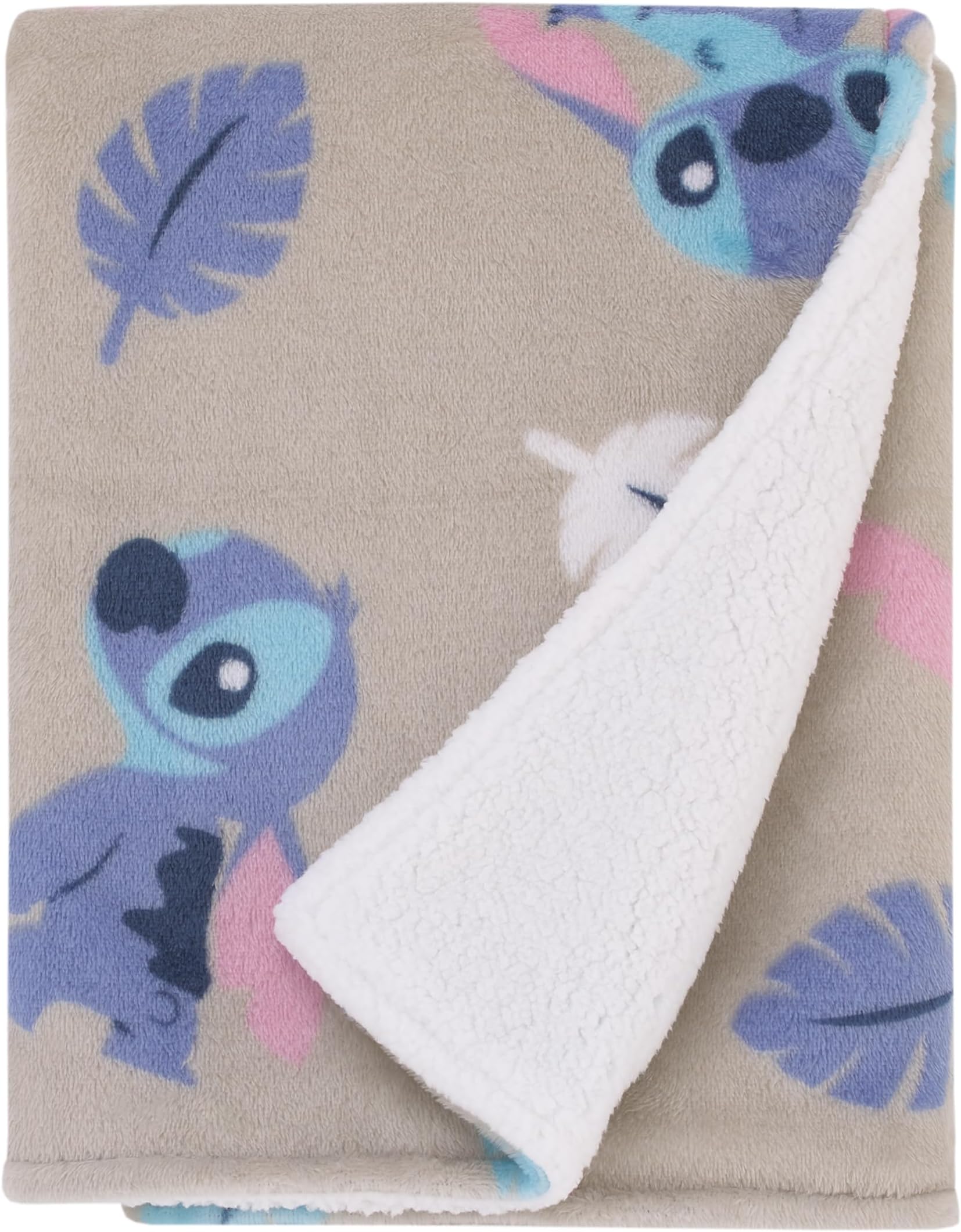 Amazon.com: Disney Stitch Gray, Blue, Aqua, and White Super Soft Plush ...