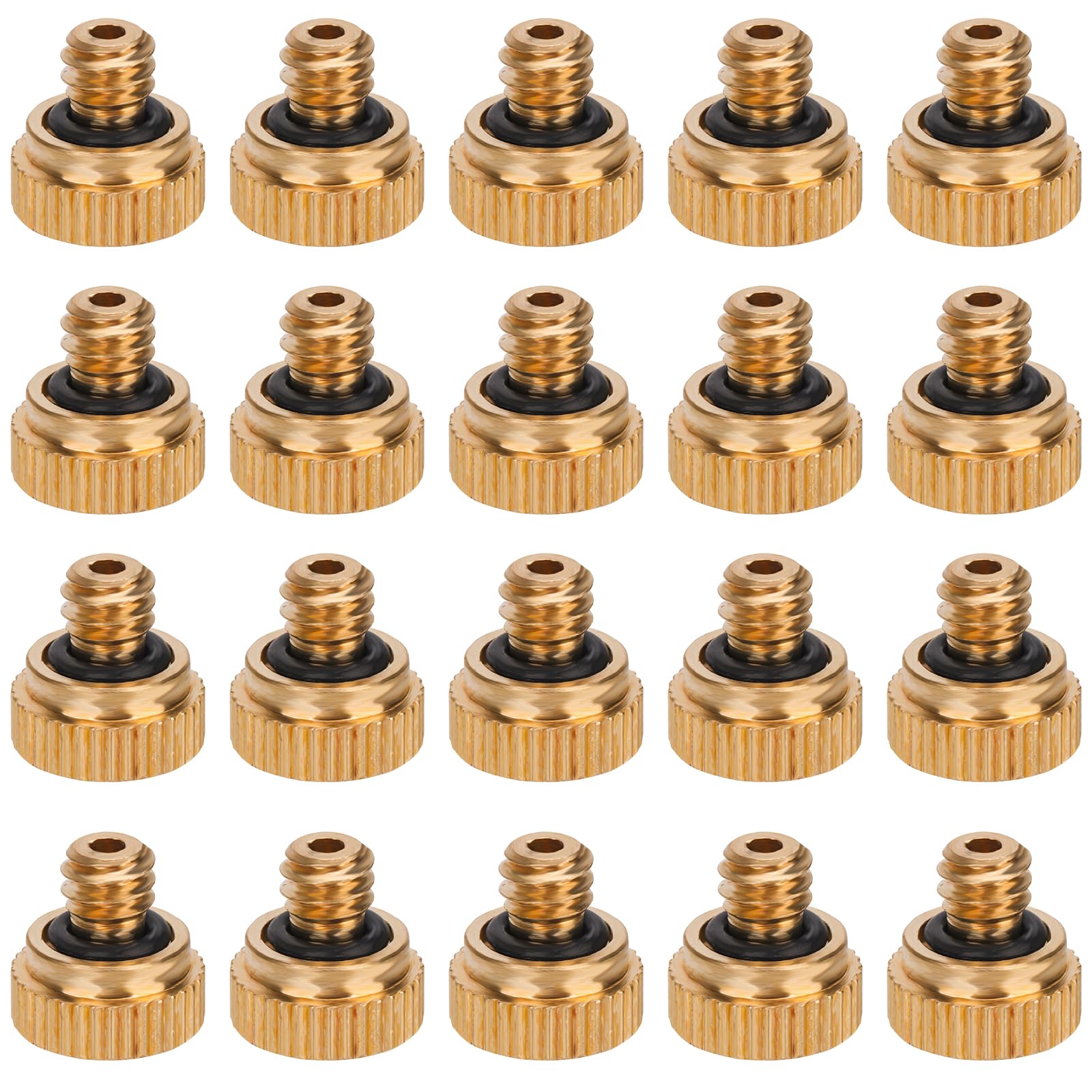 NQEUEPN 20pcs Brass Misting Nozzles Tees, Threaded Mister Nozzles ...