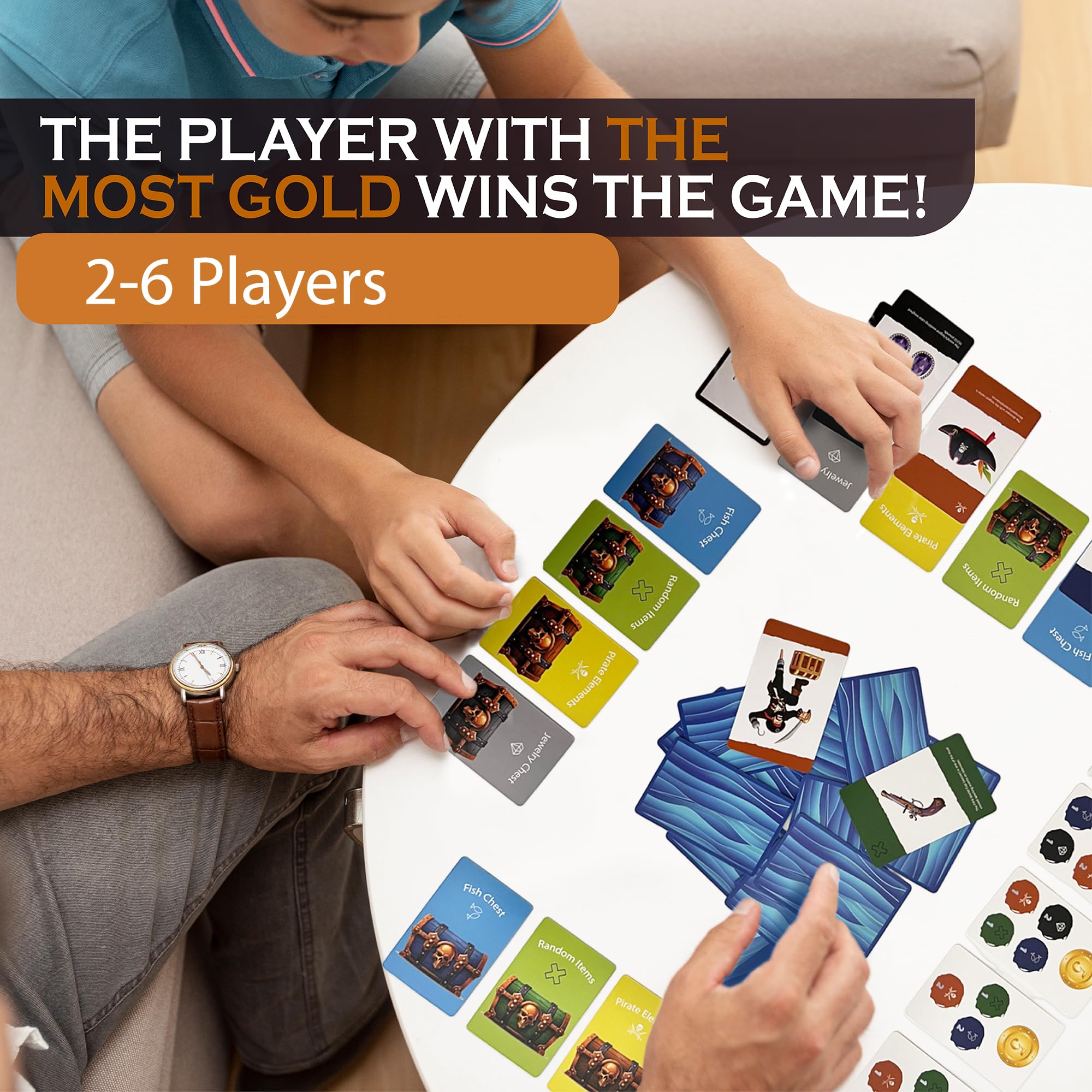 ESTOA Greedy Pirates Board Games kids, Fun for Family Game Night, Kids ...