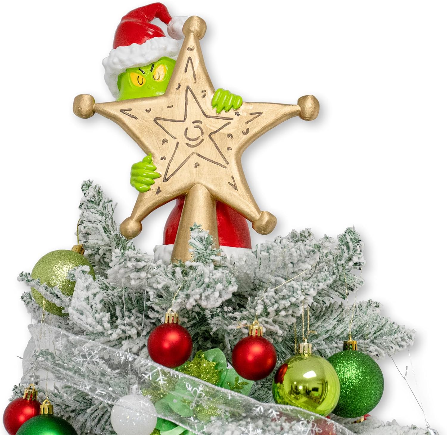 Amazon.com: Hismir 10 inch Christmas Tree Topper, Cute and Funny ...