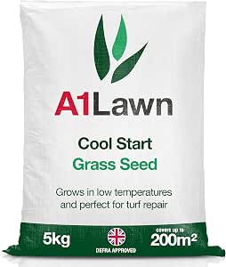 A1 Lawn, Cool Start Grass Seed Mix - Germinates in Low Temperatures ...