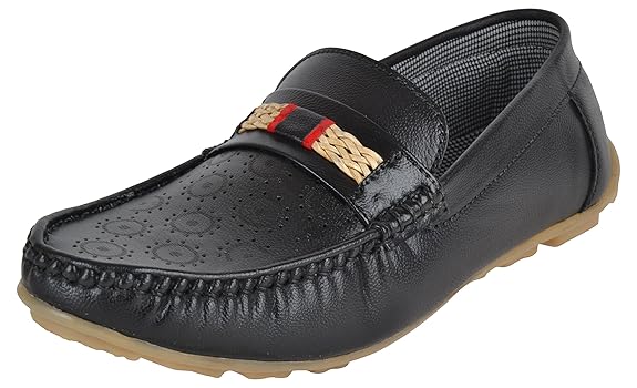 Buy JOHN RICHARD Loafers Shoes for Men, Boys - 11 UK Black at Amazon.in