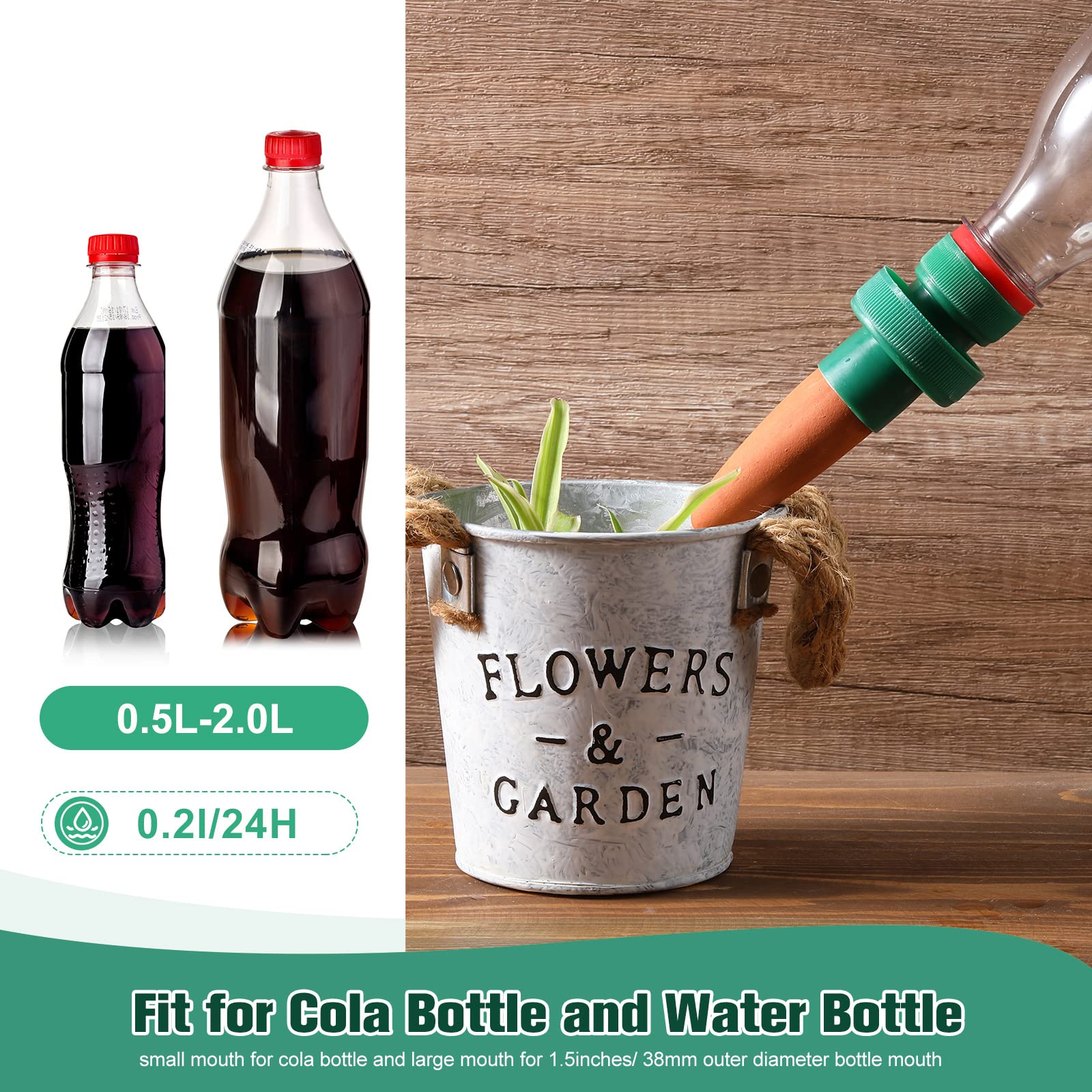 Snapklik.com : Terracotta Plant Watering Spikes Self To Use