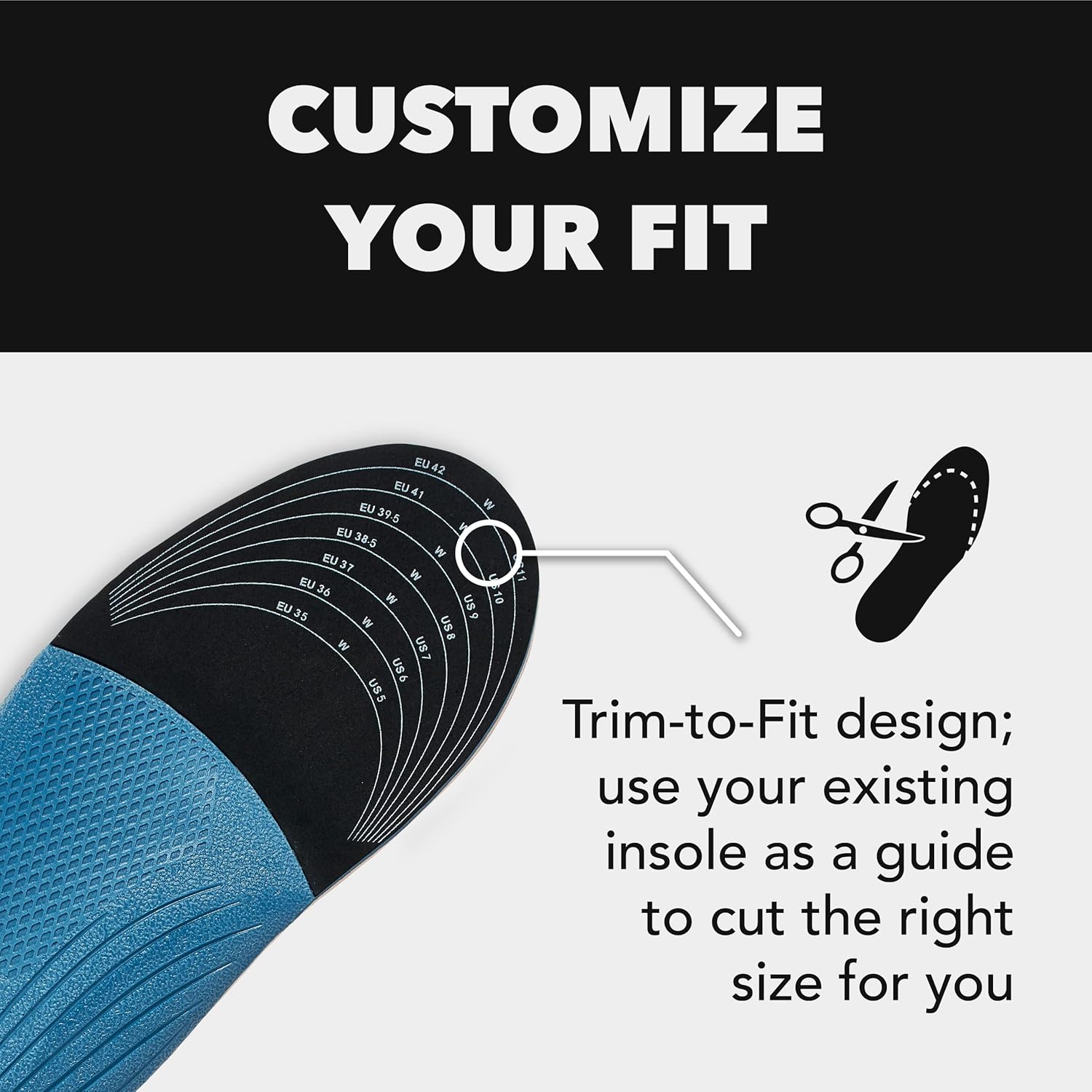 Amazon.com: Spenco Diabetic Insole Trim to Fit for Cushioning, Reduced ...