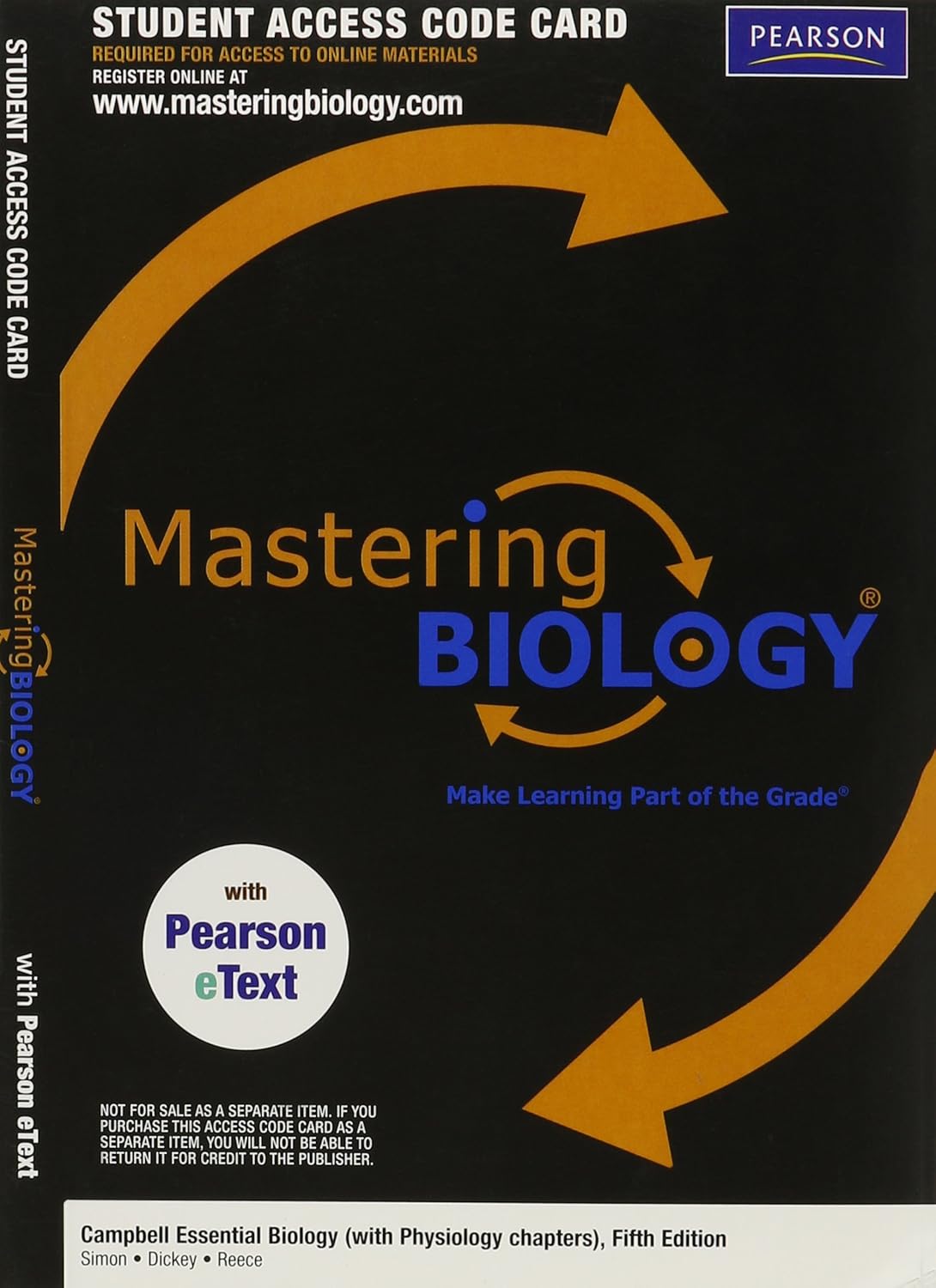 MasteringBiology with Pearson eText - Valuepack Access Card - for Campbell Essential Biology ...