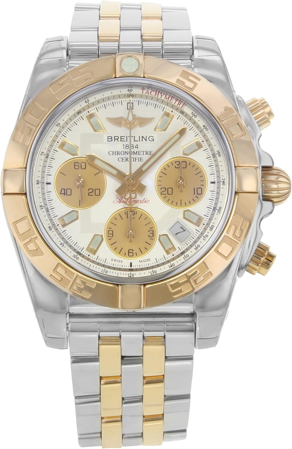 Amazon.com: Breitling Chronomat 41 CB014012/G713-378C Two-tone ...