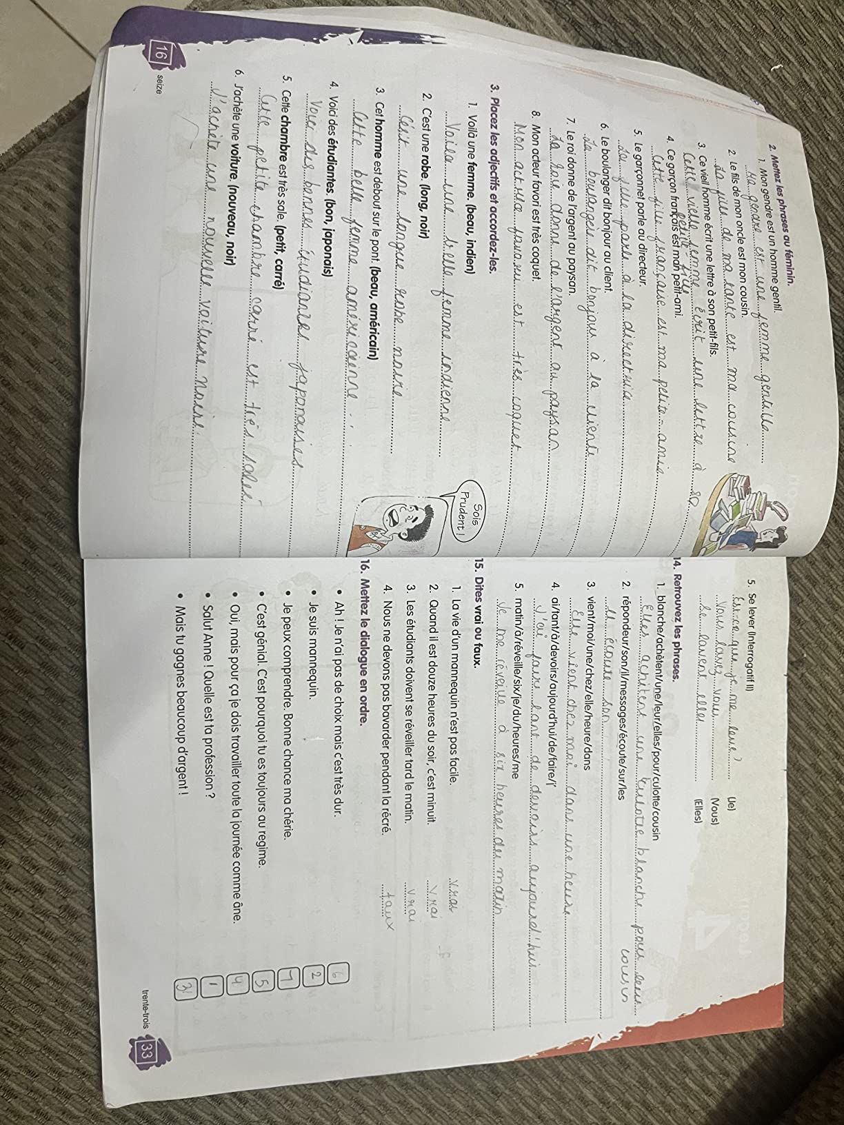 Apprenons Le Francais French Workbook 04: Educational Book - French ...