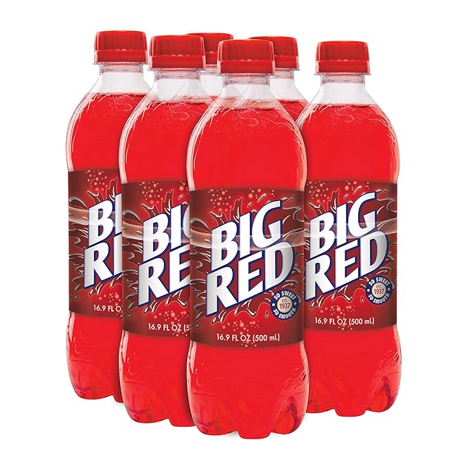 Amazon.com : Big Red Red Soda, 16.9 fl oz : Soda Soft Drinks : Grocery ...