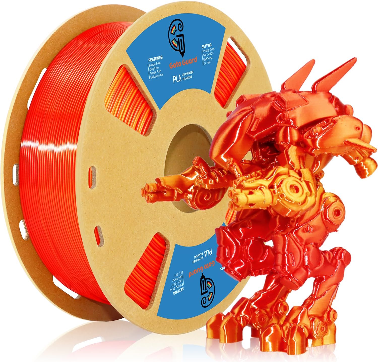 Amazon.com: SUNLU PLA 3D Printer Filament, No String PLA Filament 1 ...