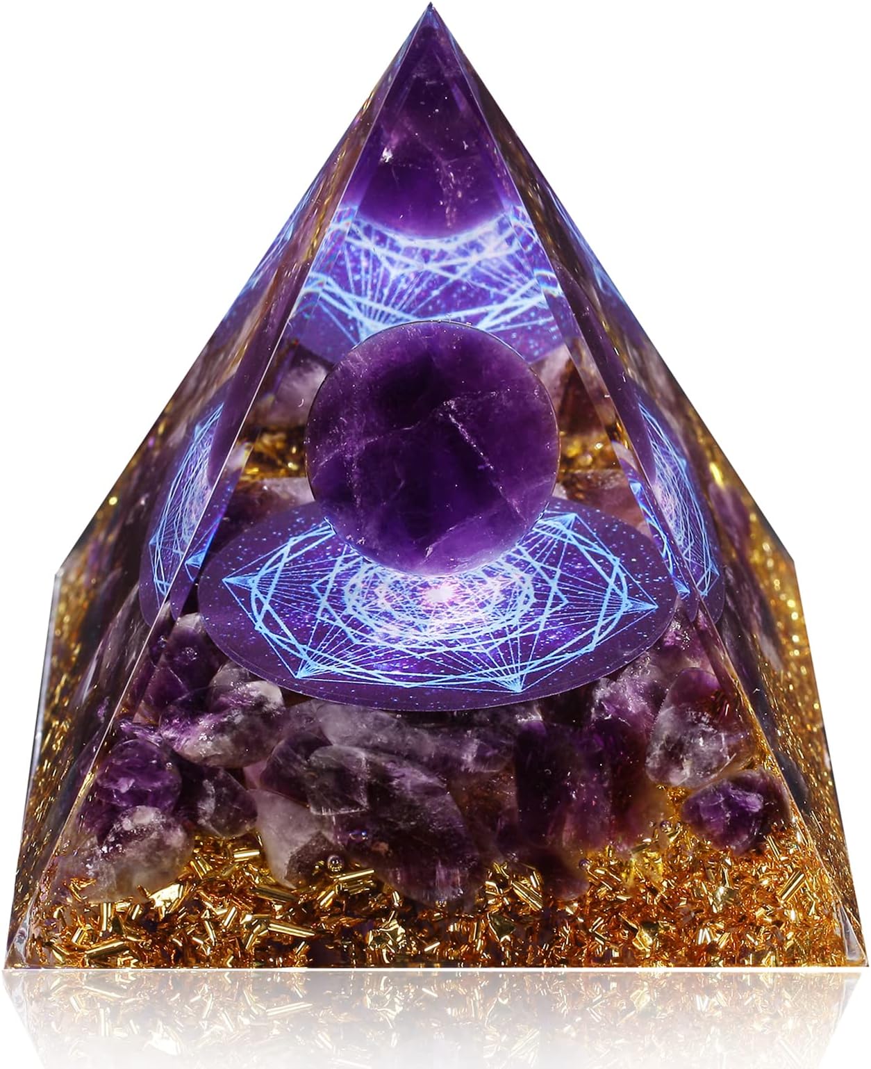 Amazon.com: Hopeseed Orgone Pyramid for Positive Energy, Orgonite ...