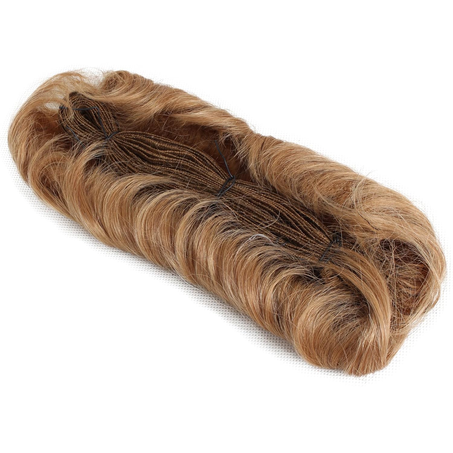 Amazon.com : Flosius 28 Pieces Short Human Hair Weave with Top Closure ...
