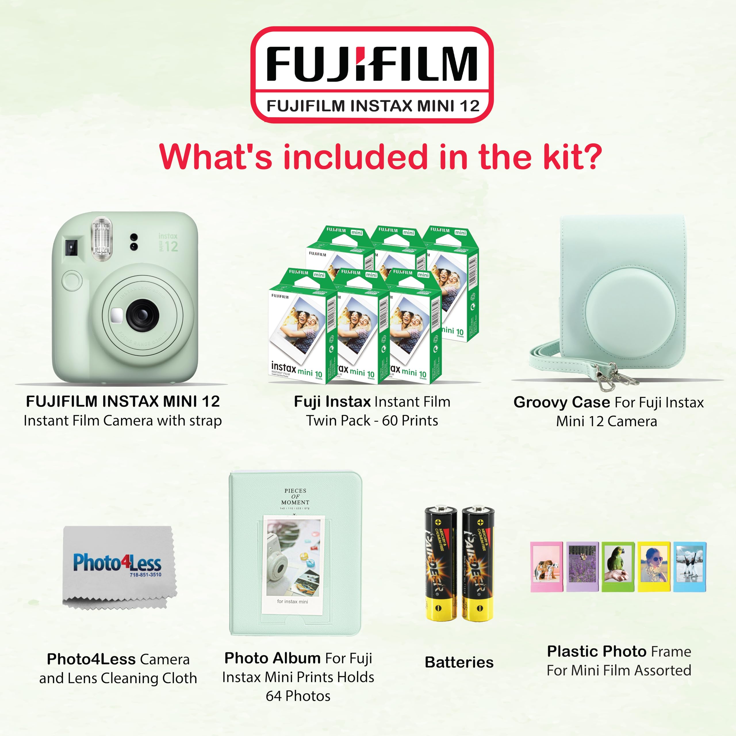 Buy Fujifilm Instax Mini 12 Instant Camera Bundle with Fujifilm Instax ...