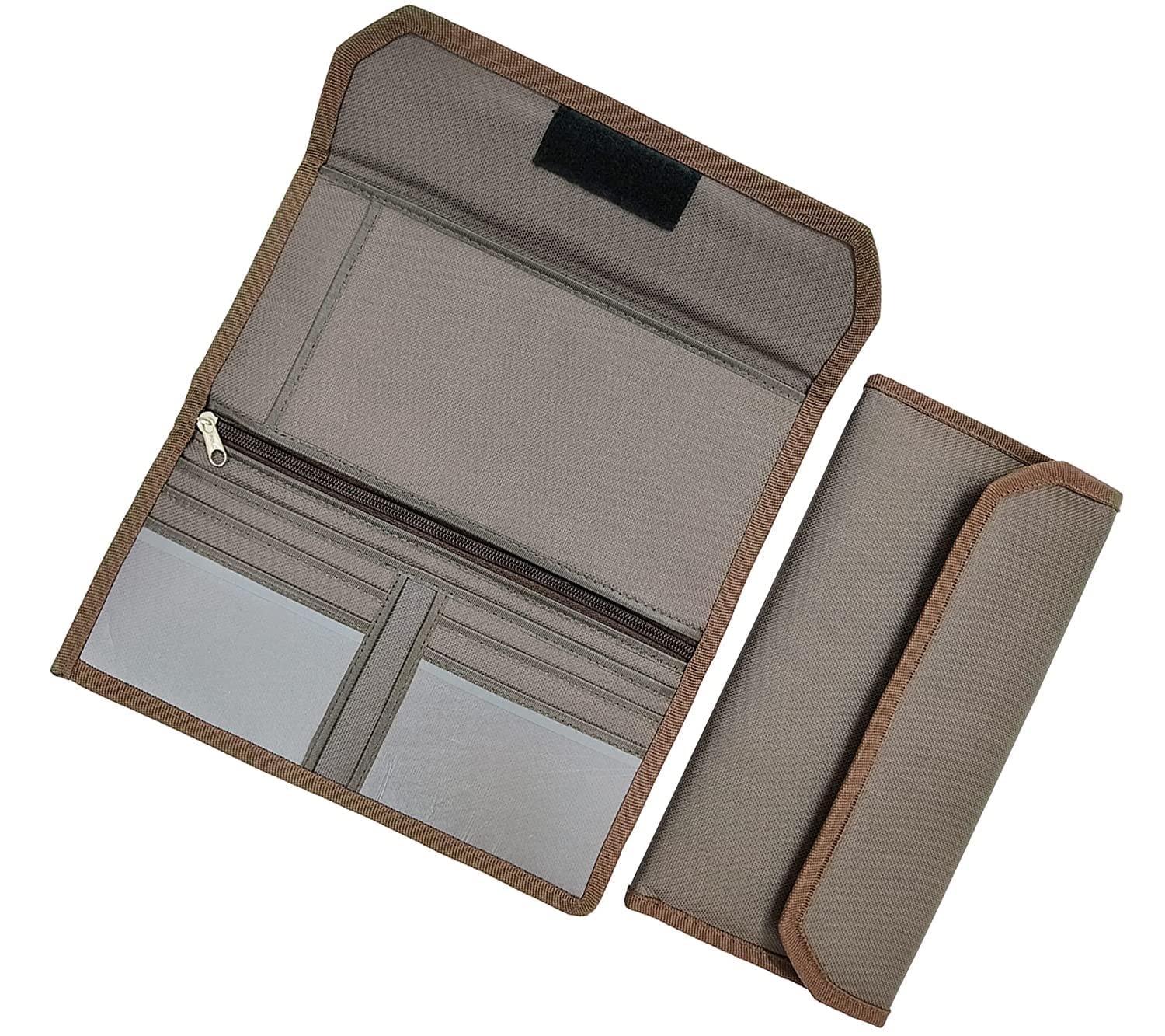 XUUG Cheque Book Holder Multi Pocket Expanding Zip Pouch Travel ...