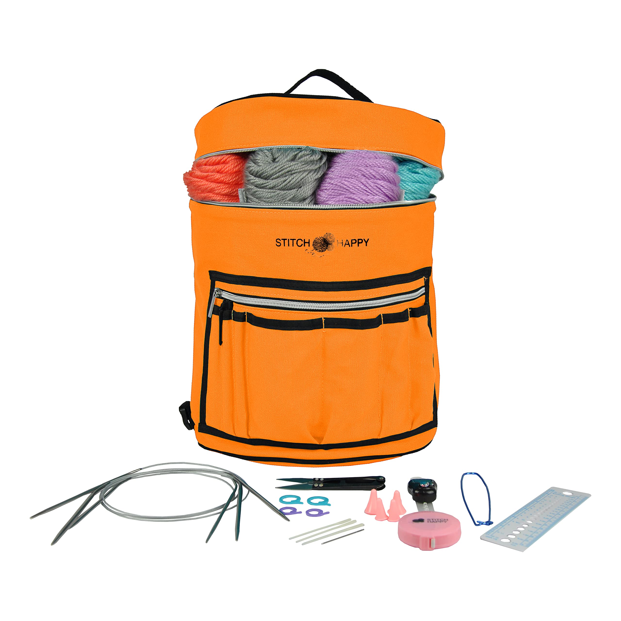 Amazon.com: Designer Stitch Happy Knitting Starter Kit: 20 Piece ...