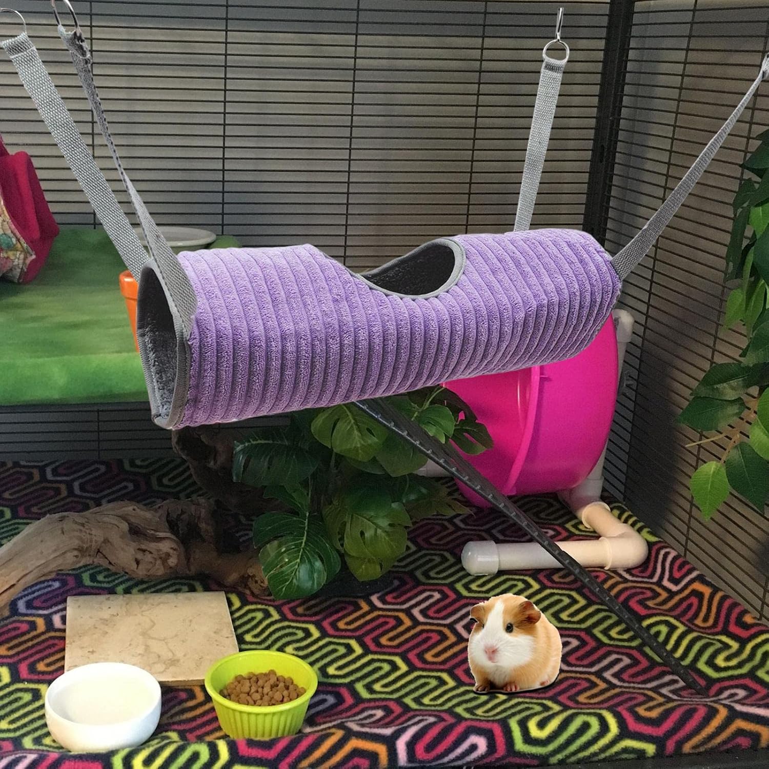 Amazon.com: Ferret Hammock Bed Tunnel, Small Animal Hammock and Tunnel ...