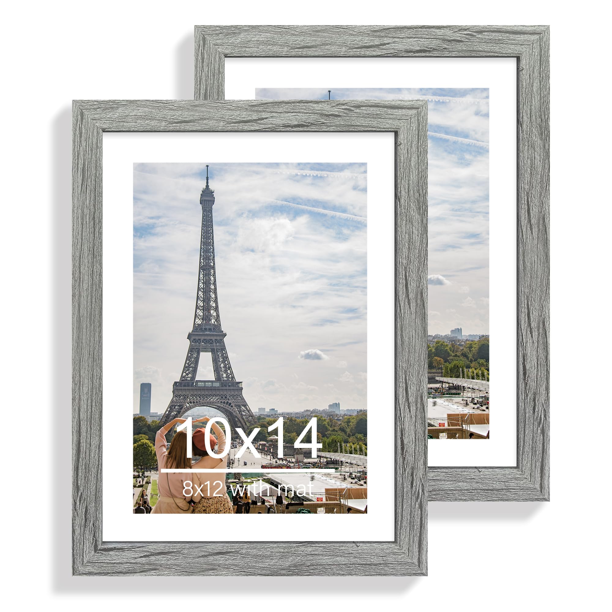 Amazon.com - Hongkee 10x14 Picture Frame Set of 2, Made of Glass and ...
