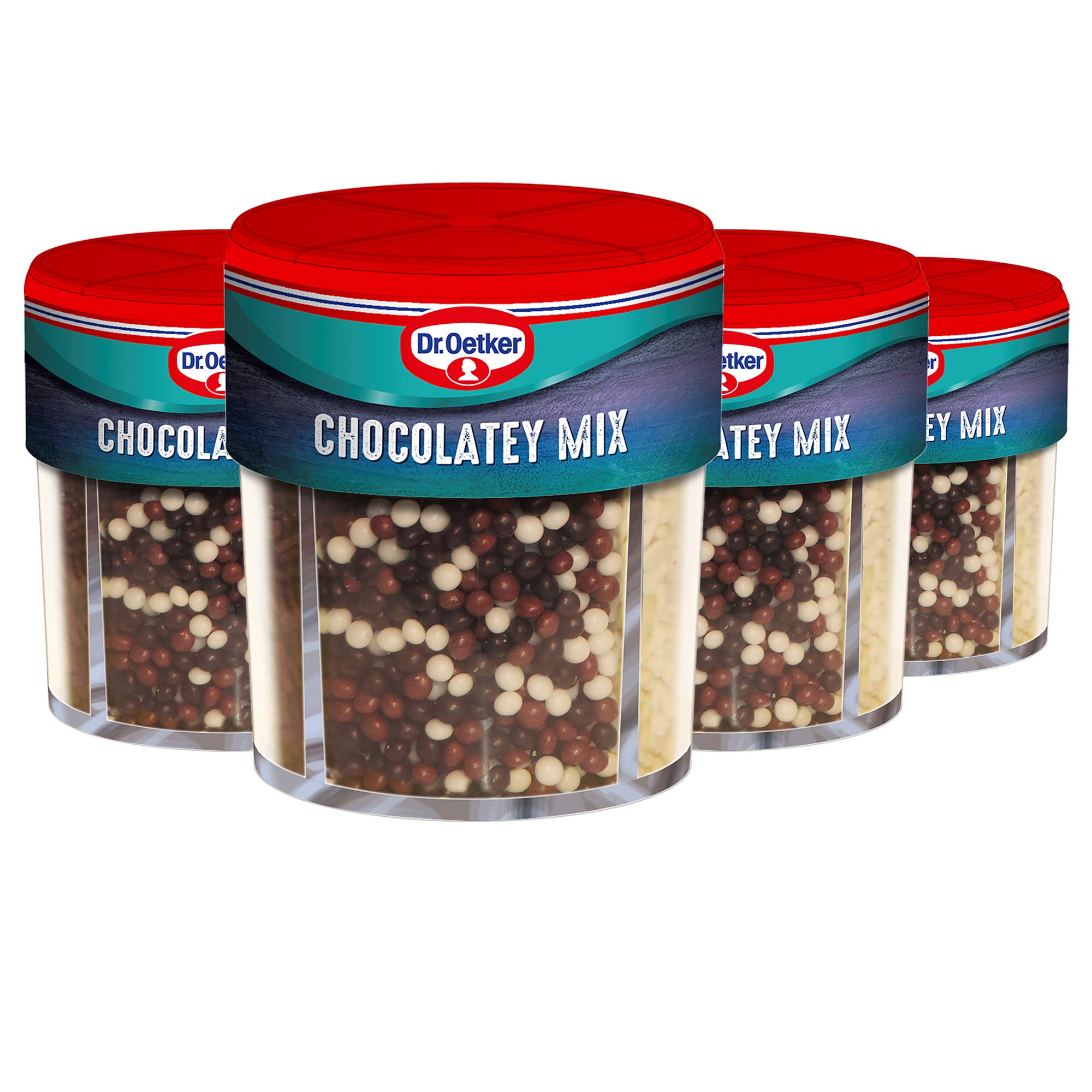 Dr. Oetker Chocolatey Sprinkle Mix, Variety of 4 Chocolate Sprinkles In ...