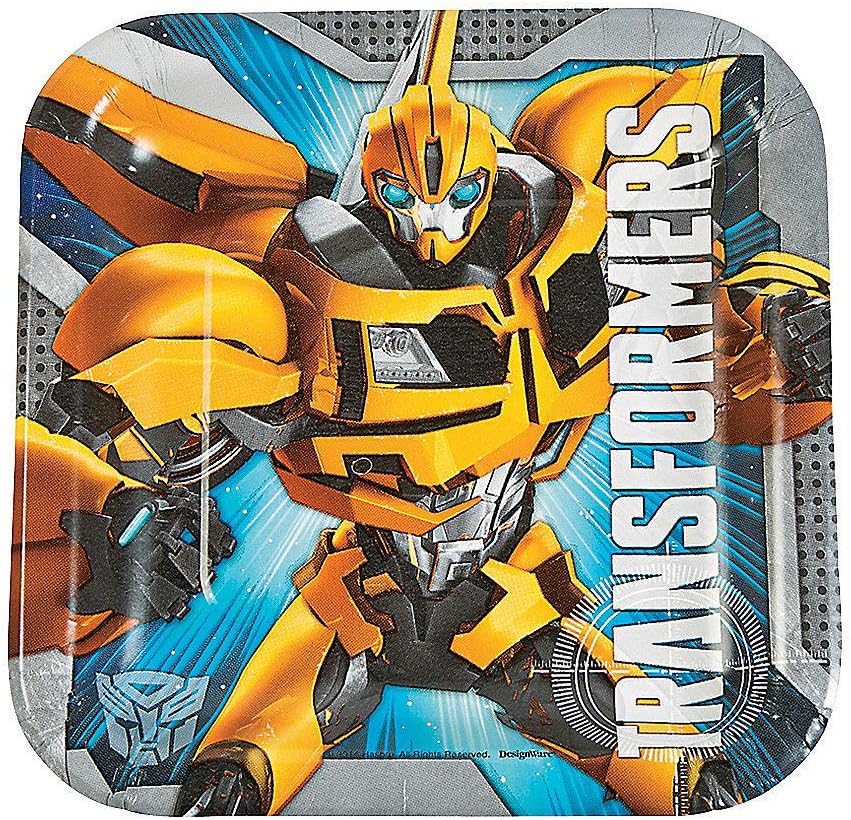 Amazon.com: Fun Express - Transformers Dessert Plates for Birthday ...